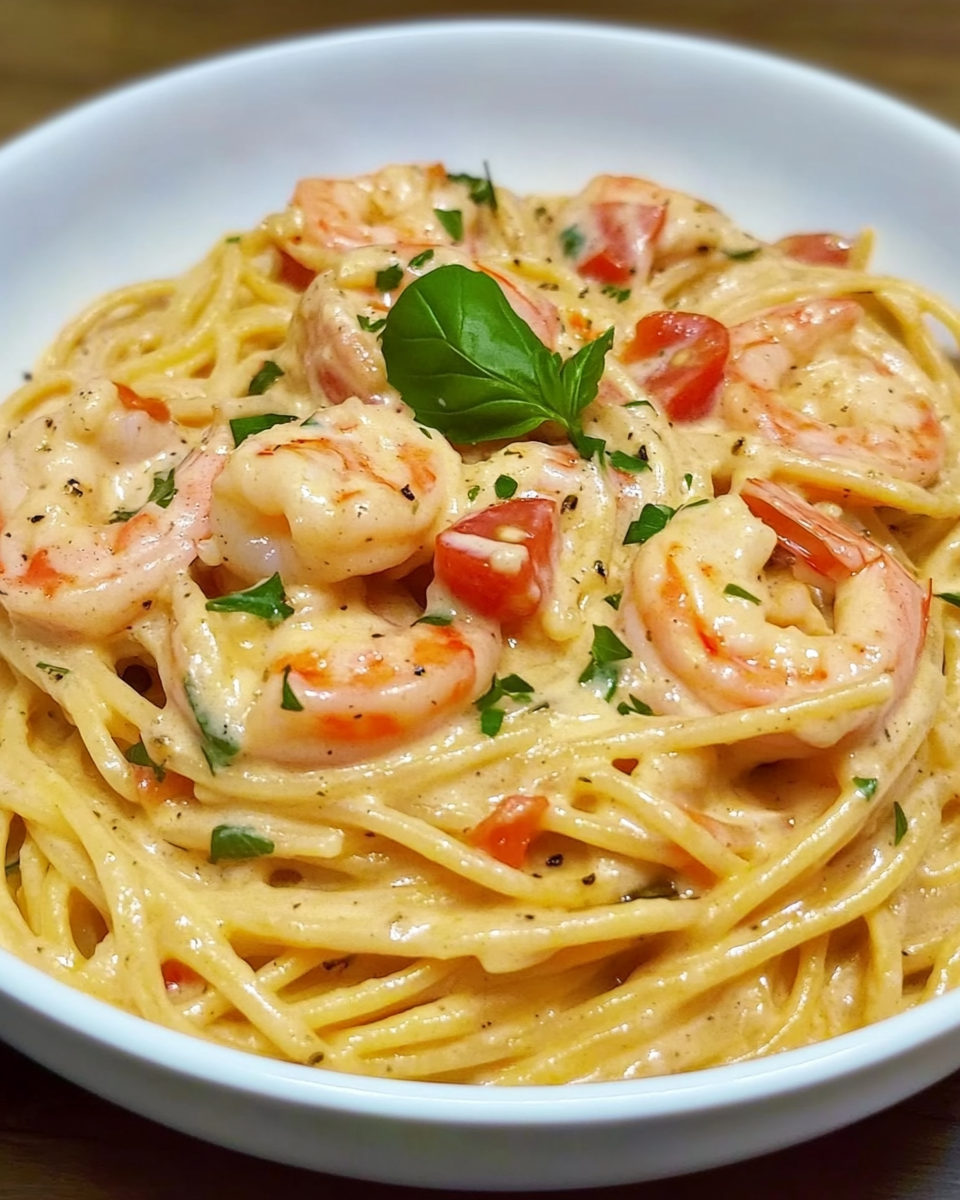 Spaghetti Mit Garnelen Mediterran