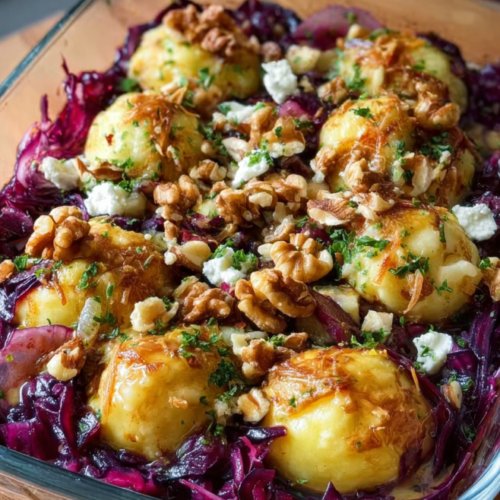 Rotkohl Knödel Auflauf – Herzhaftes Wintergericht